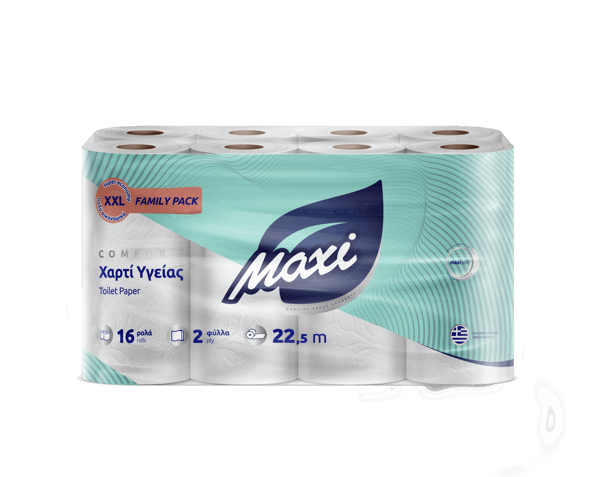 Maxi χαρτι υγειας 2φυλλο XXL 16 ρολλά - Panesgiaolous